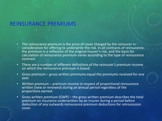 Basics of Reinsurance, Types, Purposes, Advantages and Disadvantages | PPTX
