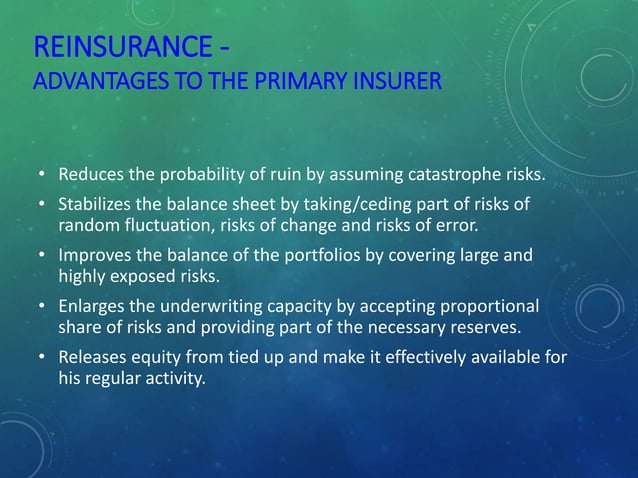 Basics of Reinsurance, Types, Purposes, Advantages and Disadvantages ...