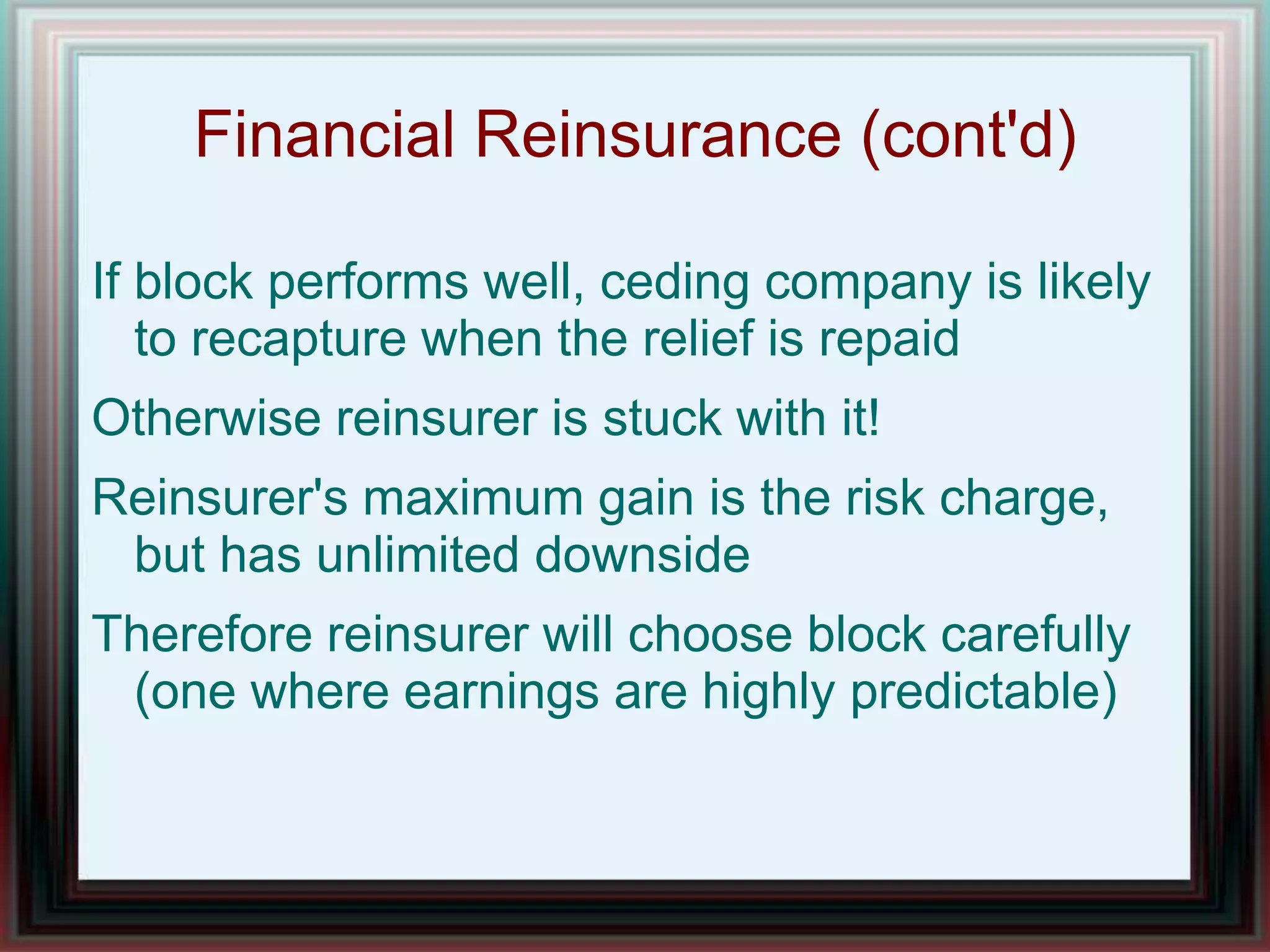 Non-Traditional Reinsurance Structures | PPT