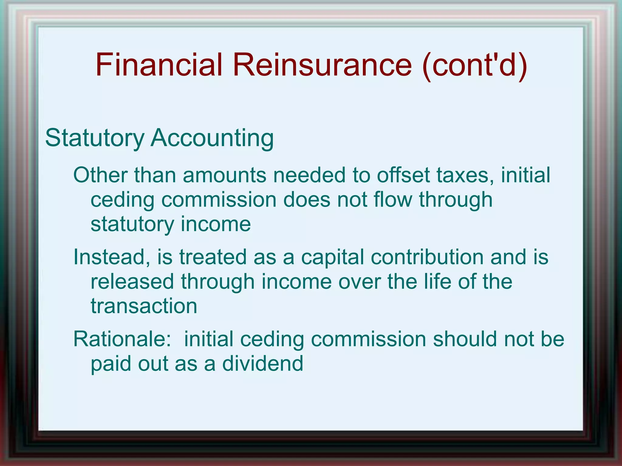 Non-Traditional Reinsurance Structures | PPT