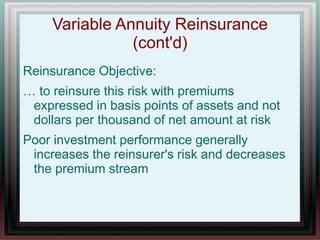 Non-Traditional Reinsurance Structures | PPT