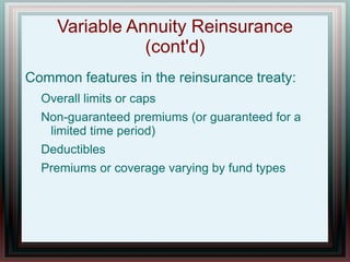 Non-Traditional Reinsurance Structures | PPT
