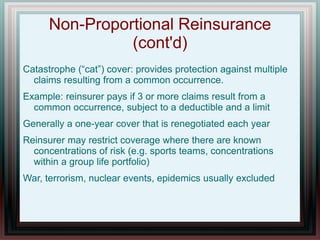 Non-Traditional Reinsurance Structures | PPT