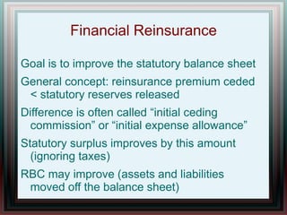 Non-Traditional Reinsurance Structures | PPT