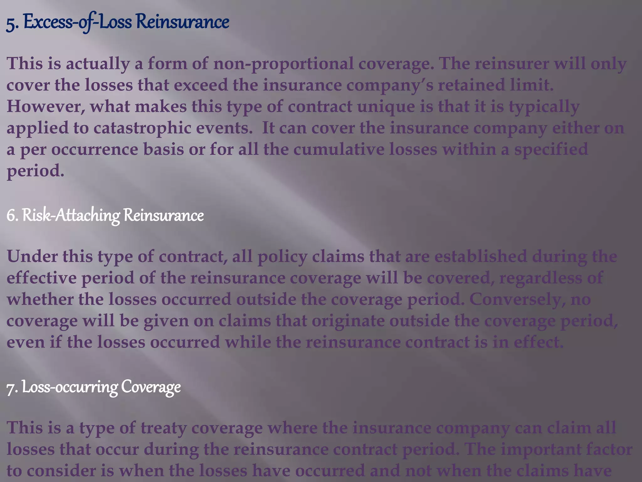 Reinsurance | PPTX