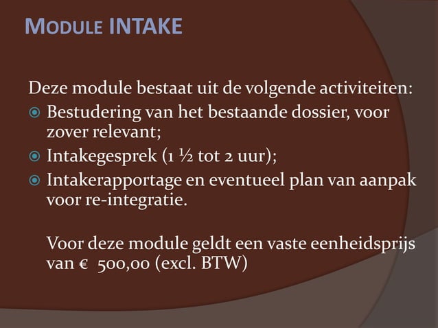 Re Integratie 2e Spoor | PPT