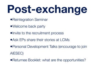 AIESEC Reintegration process | PDF