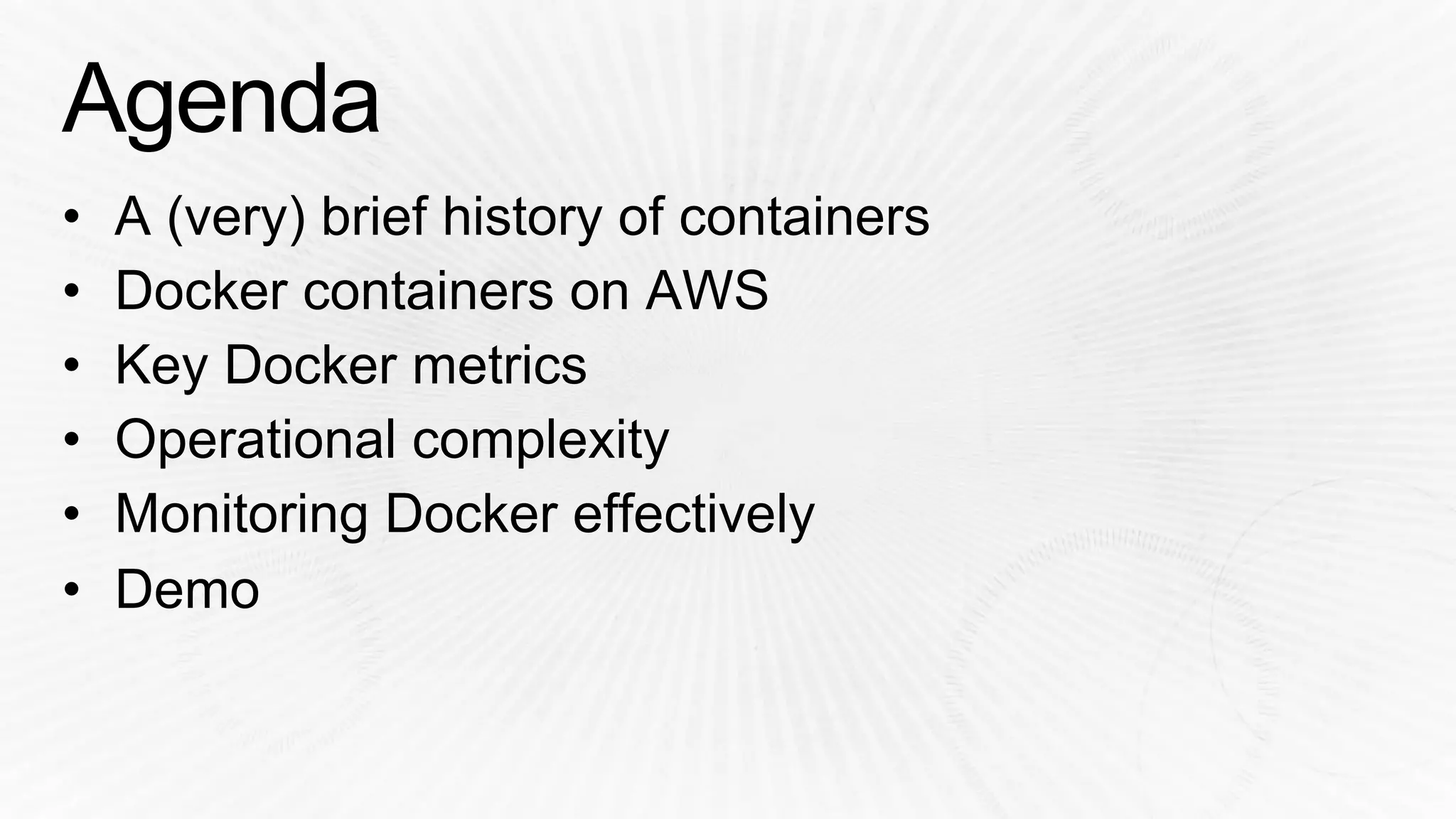 Running & Monitoring Docker at Scale | PDF | Cloud Computing | Internet