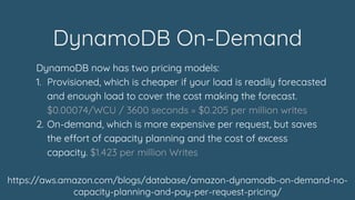 Re:Invent 2018 Database Announcements | PPT | Free download