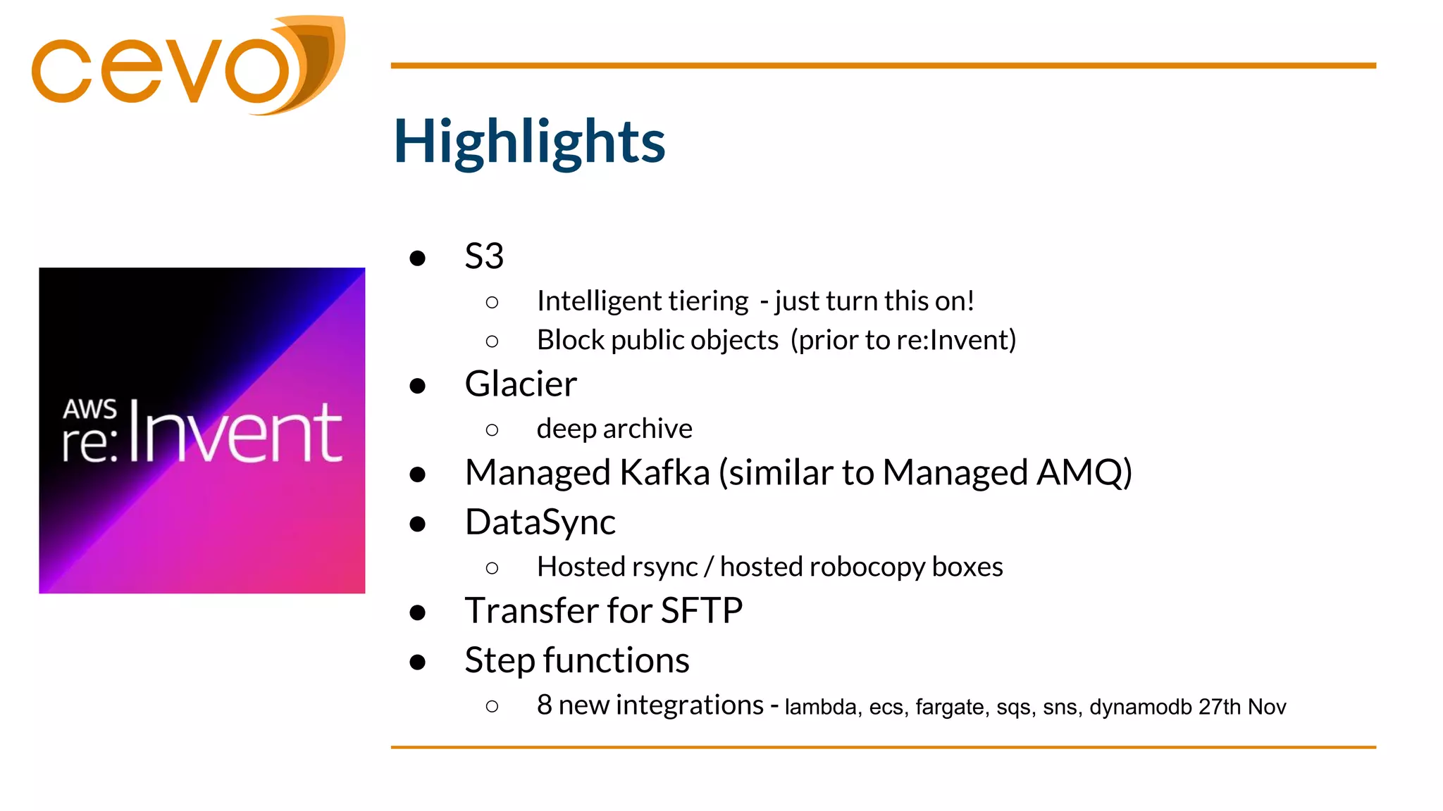 re:Invent 2018 recap | PDF