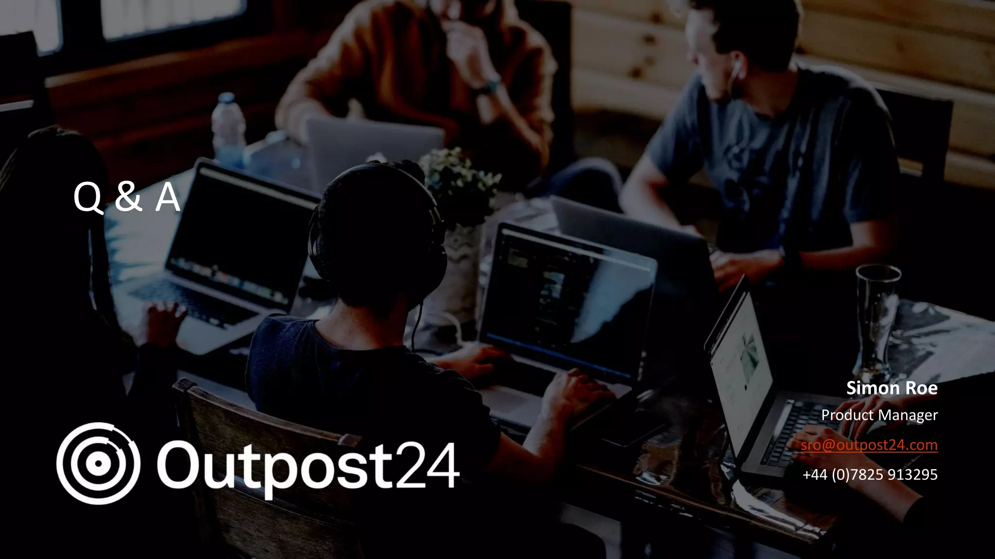 Outpost24 Webinar - Creating a sustainable application security program to drive growth | PPT