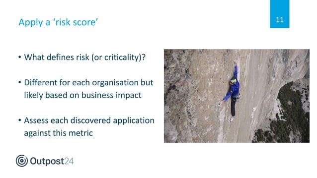 Outpost24 Webinar - Creating a sustainable application security program to drive growth | PPT