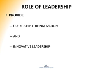 The Role Of Leadership In Innovation