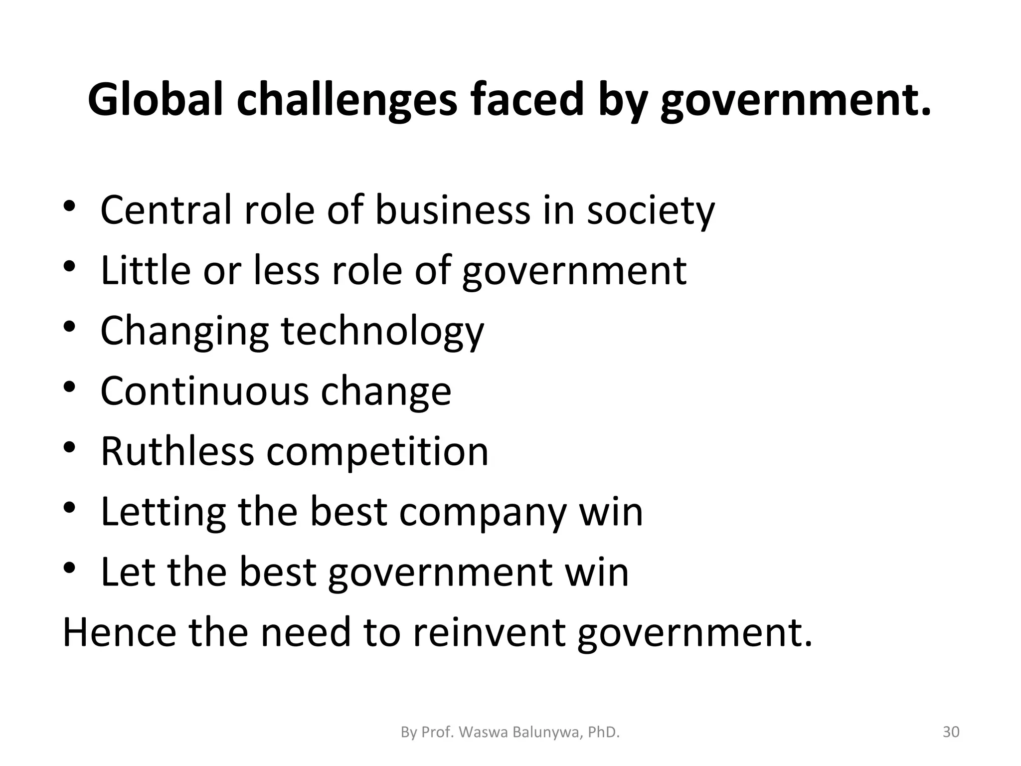Reinventing Government | PPT