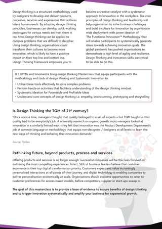 IET-KPMG-INNOMANTRA -Reinventing Innovation Design Thinking Way for ...
