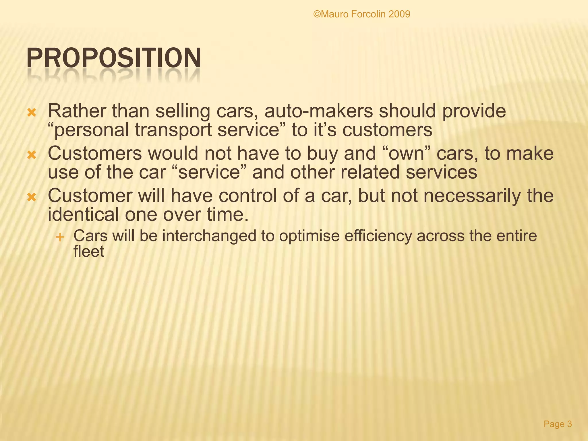 Reinventing the Car as a Service - Summary | PPT
