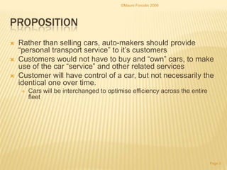 Reinventing the Car as a Service - Summary | PPT
