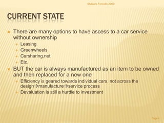 Reinventing the Car as a Service - Summary | PPT