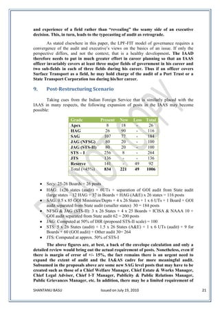 Reinventing the Indian Audit & Accounts Service | PDF