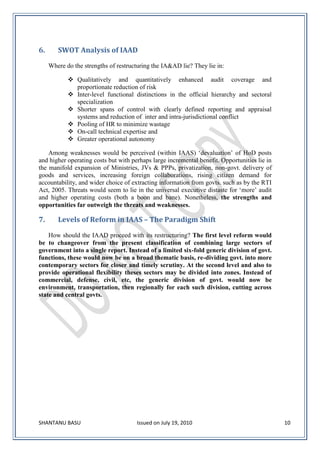 Reinventing the Indian Audit & Accounts Service | PDF