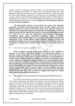 Reinventing the Indian Audit & Accounts Service | PDF