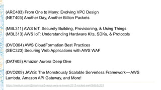 AWS re:Invent 2015 re:Cap | PPT