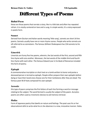 Reinza claire g | PDF