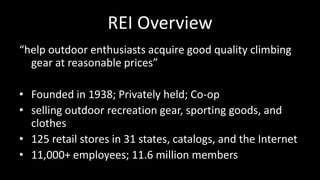 REI - CRM Improvements (case study) | PPT