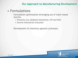 International Battery: Applying Lean Manufacturing Processes In The ...