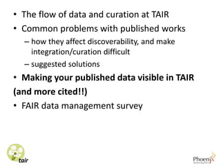 TAIR ICAR 2010 Presentation | PPTX | Databases | Computer Software and Applications
