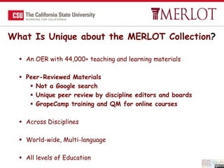 The Evolution of MERLOT | PPT
