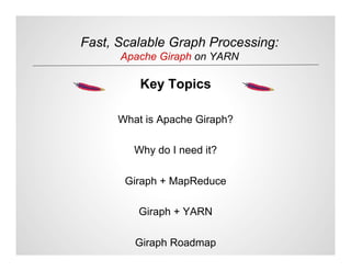 Fast, Scalable Graph Processing: Apache Giraph on YARN | PPT