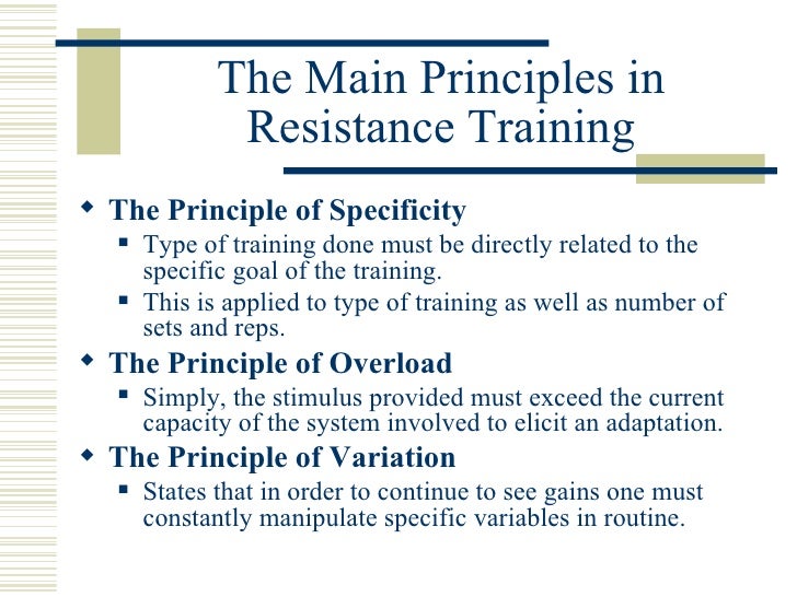 What Are The Five Strength Training Principles at Daniel Shears blog