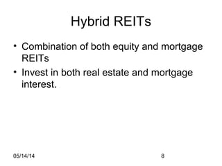 Real Estate Investment Trust | PPT