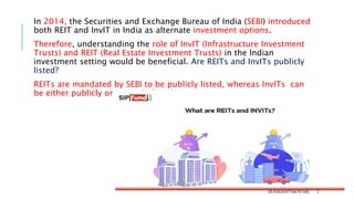 REIT and InvIT in India by Dr Purushottam Arvind Petare .pptx