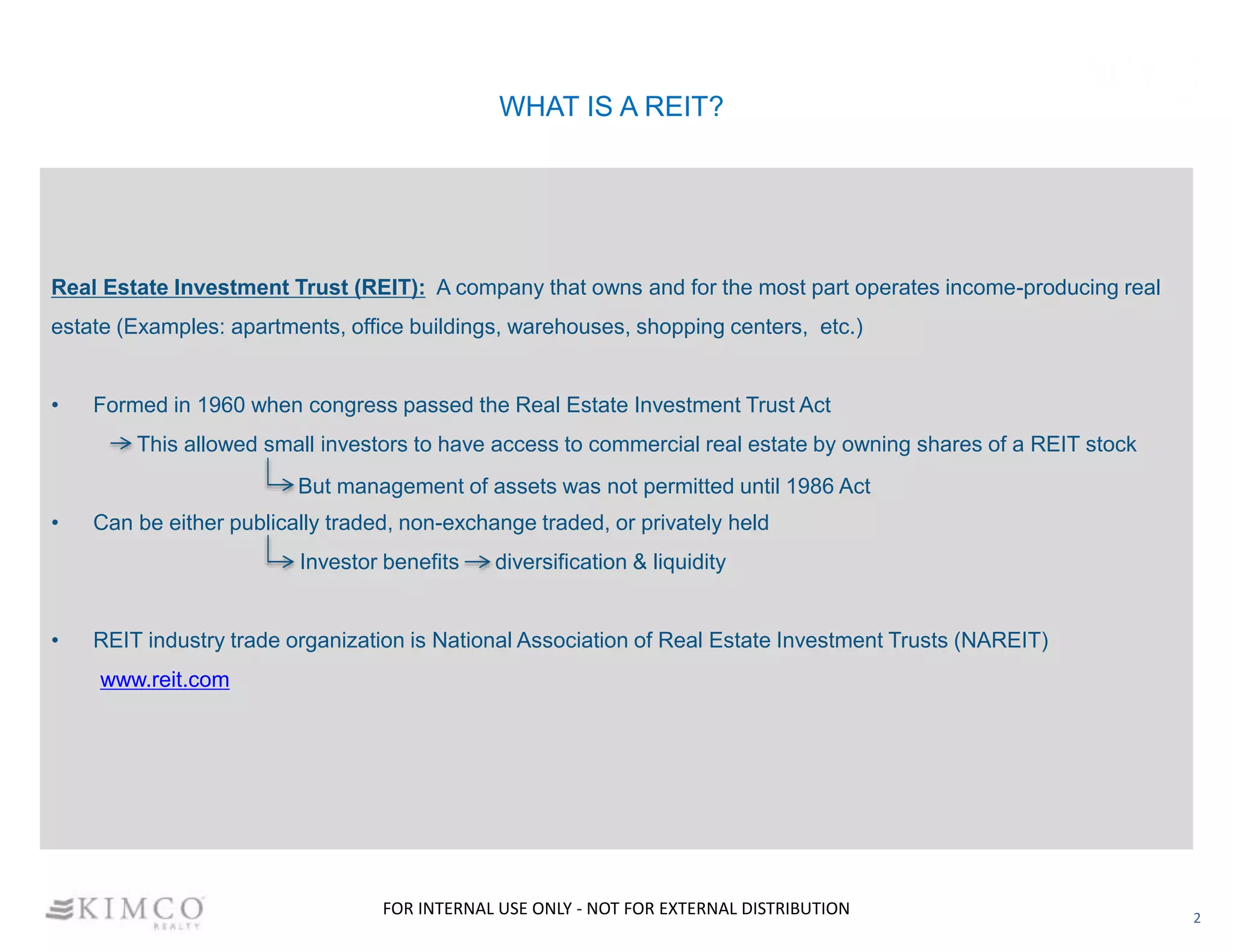 REIT Overview | PPTX