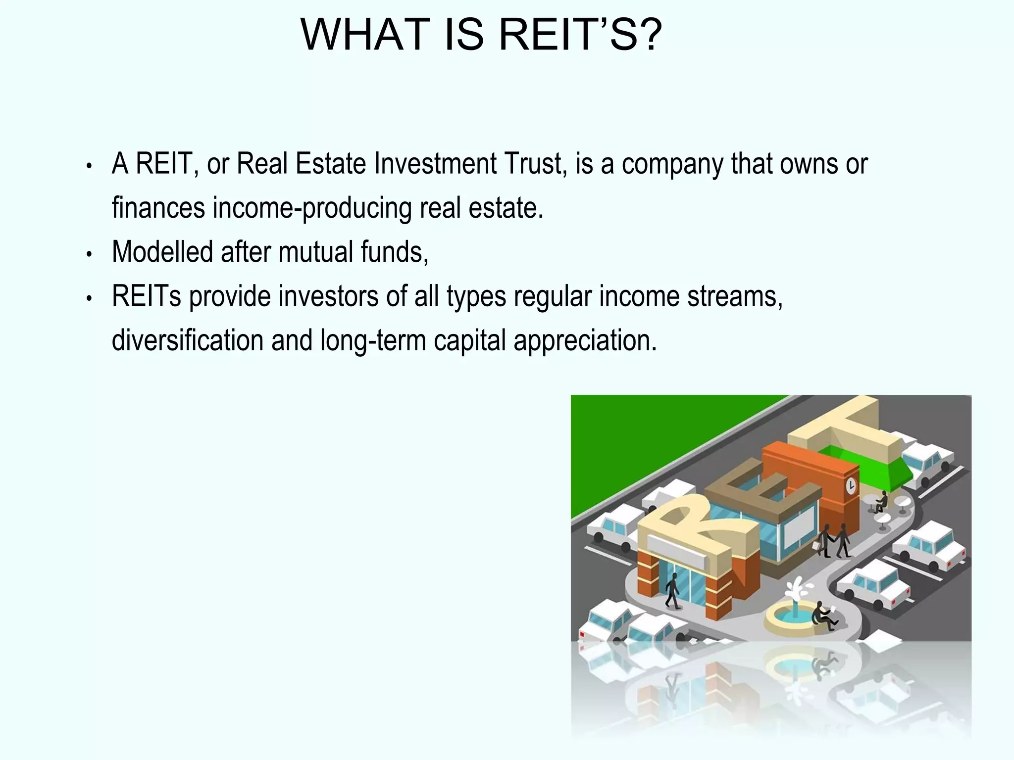 Reits in india | PPTX