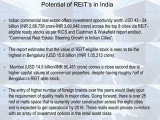 Reits in india | PPTX