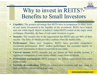 REITs- A new KICK for Real Estate | PDF | Real Estate Industry | Industries