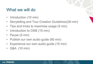 Workshop how to create an audio tour | PPTX