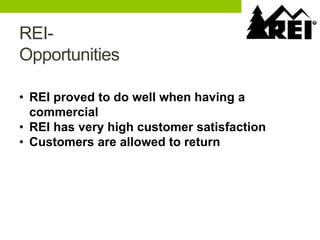 Rei website audit & analysis | PPT