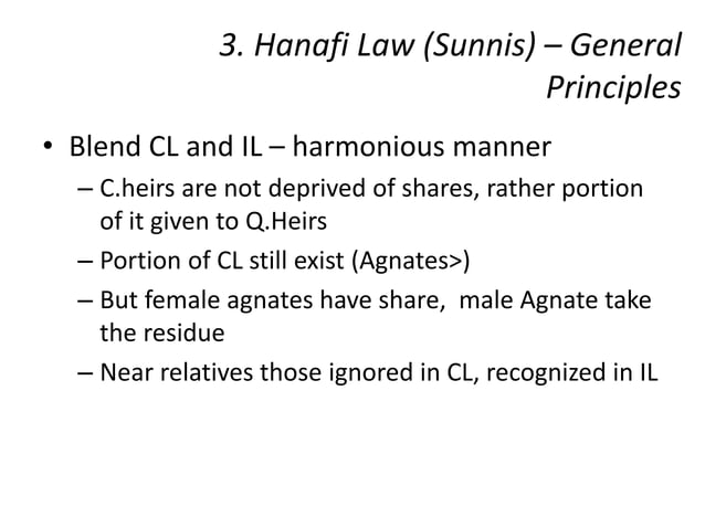 Hanafi law inheritance not very important.pptx