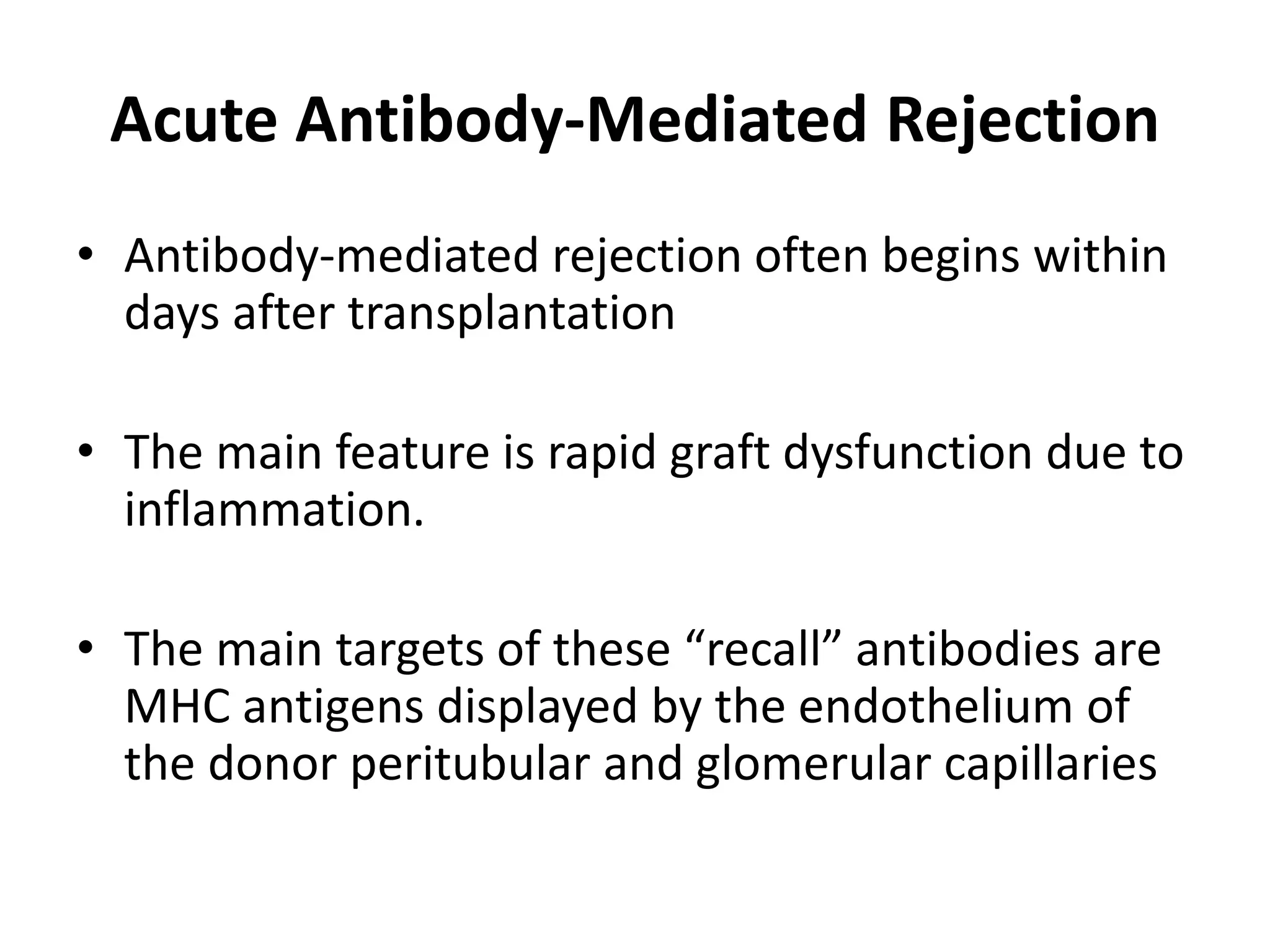Rejection of the kidney allograft | PPTX