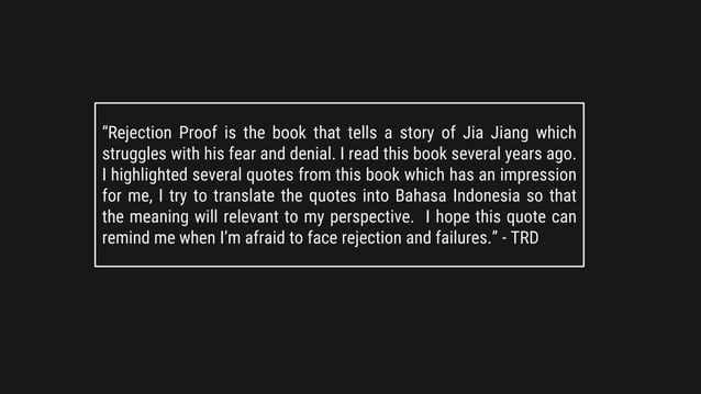 Rejection proof | PPT