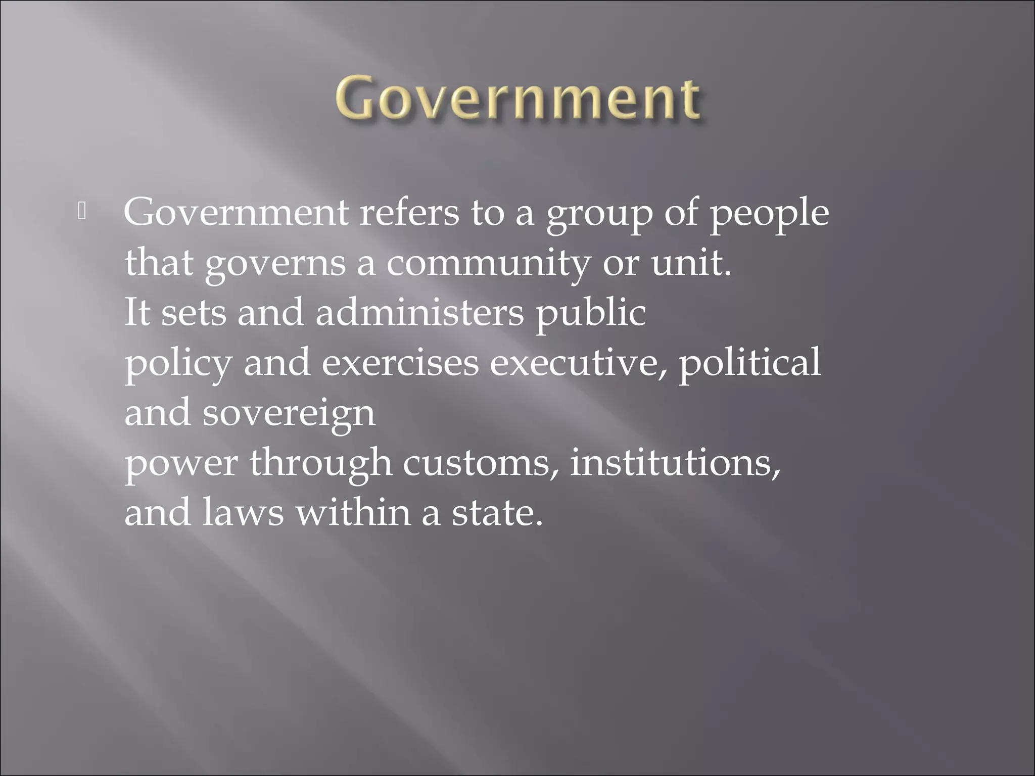 types of Government | PPT