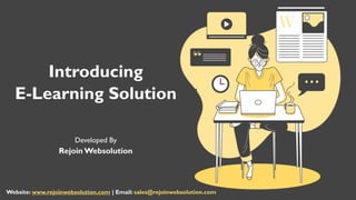 Rejoin E-learning Solution Overview | PPT