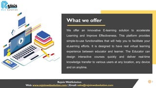 Rejoin E-learning Solution Overview | PPT
