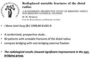 Distal Radius Fractures- Journal club | PPTX