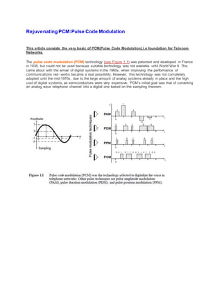 Rejuvenating pcm pulse code modulation | PDF