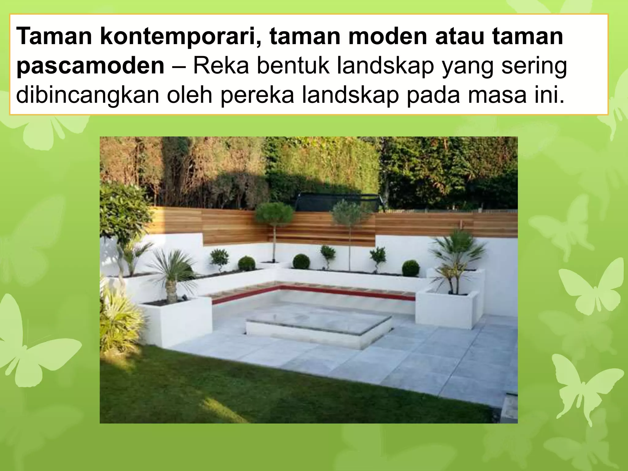 REKA BENTUK LANDSKAP PENDIDIKAN SENI VISUAL TINGKATAN 3 | PPTX